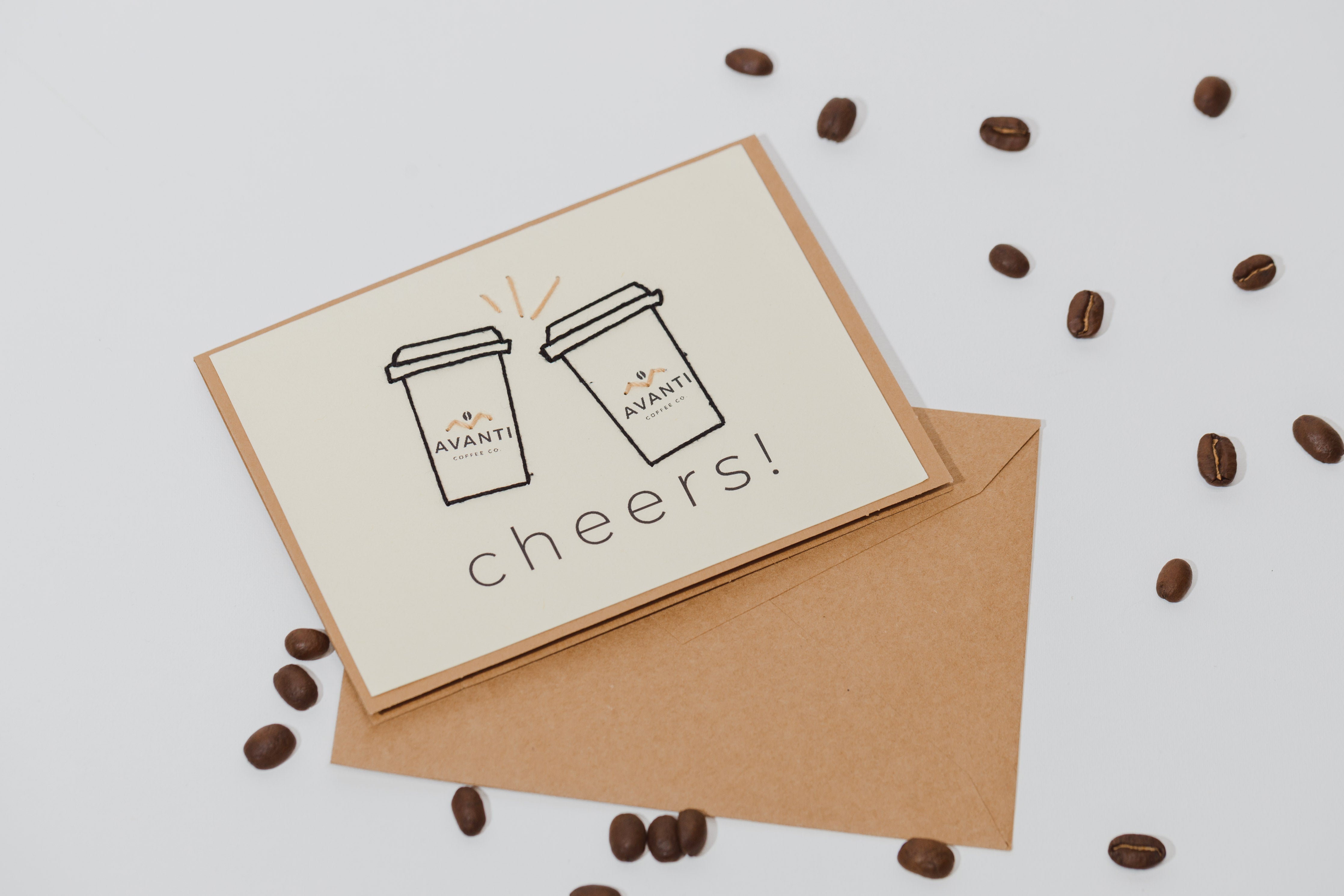 "Cheers" Greeting Card – Avanti Coffee Company