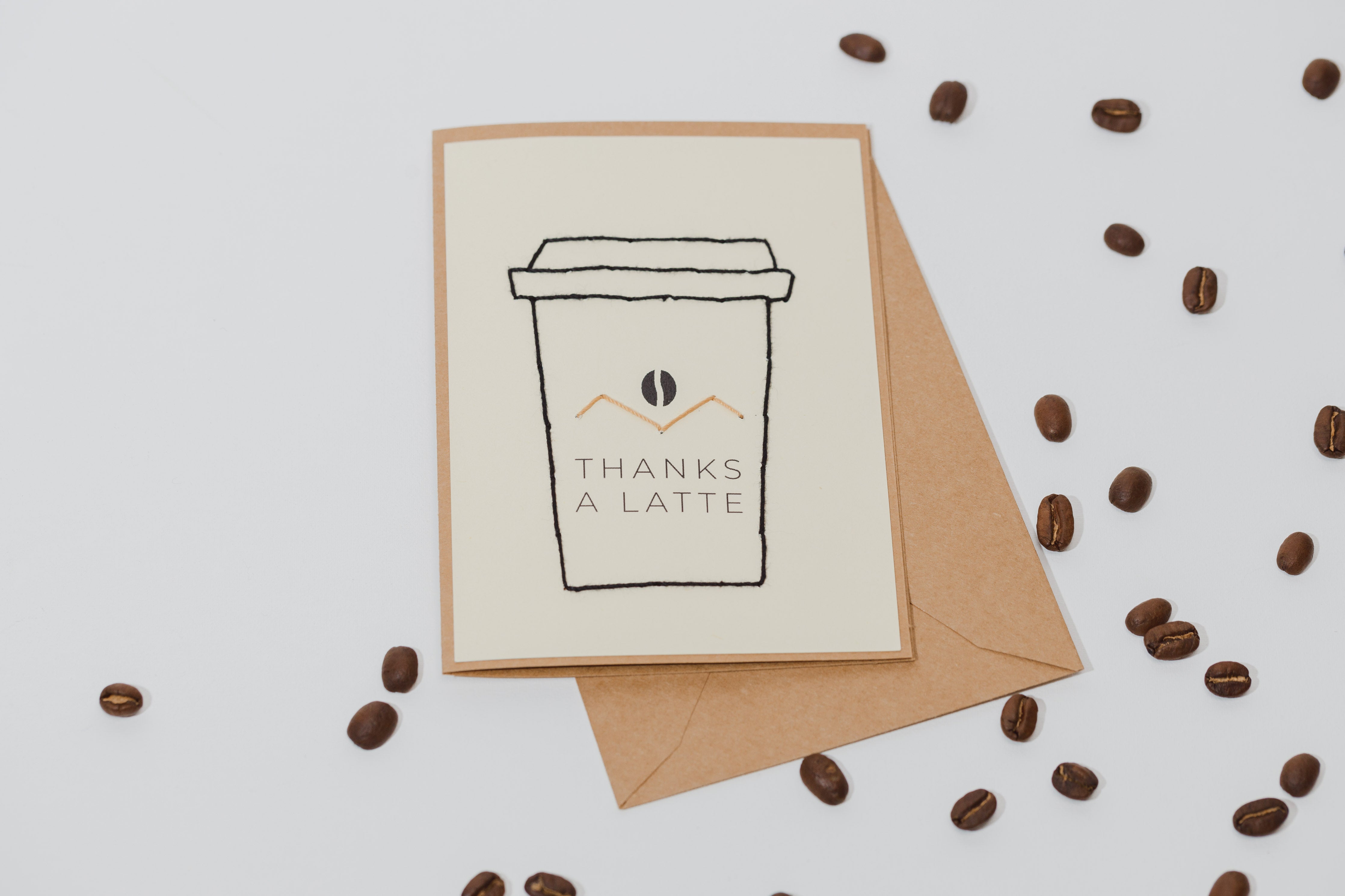"Thanks a Latte" Greeting Card – Avanti Coffee Company